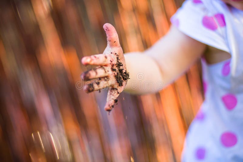 Child hand with dirt stock photo. Image of finger, environmental - 35887854