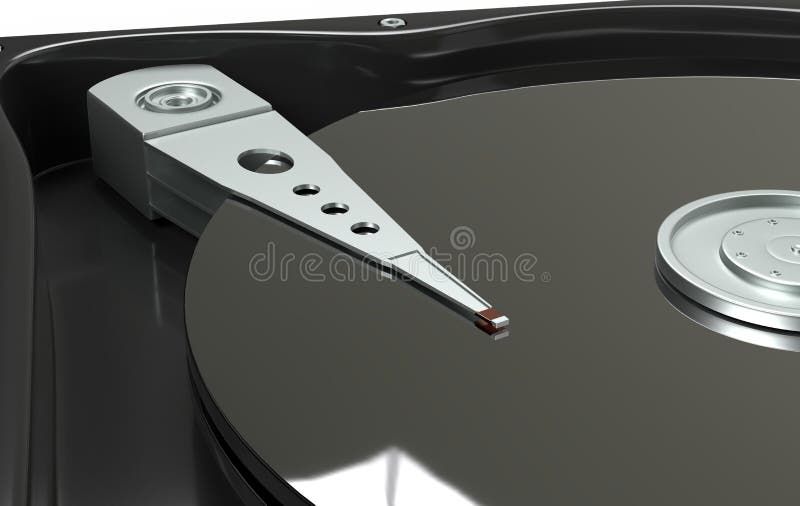 Hard Disk Drive Inside with Free and Data Diagram 3d Illustration Stock ...