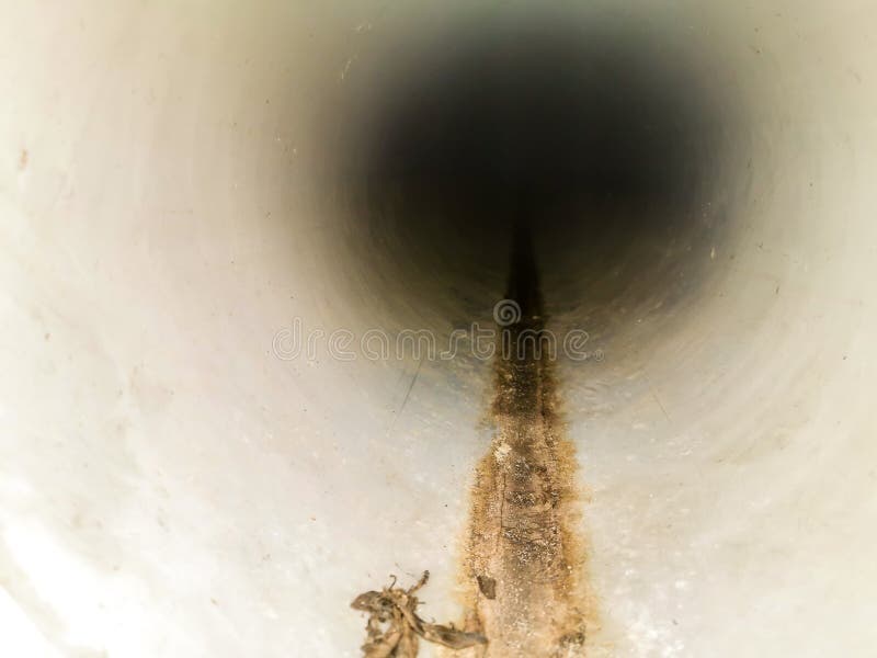 Closeup and Inside View of a Drainage Pipe Drainage Pipe Stock Photo ...