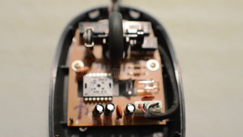 Closeup Inside View of a Mouse Stock Footage - Video of click, digital ...