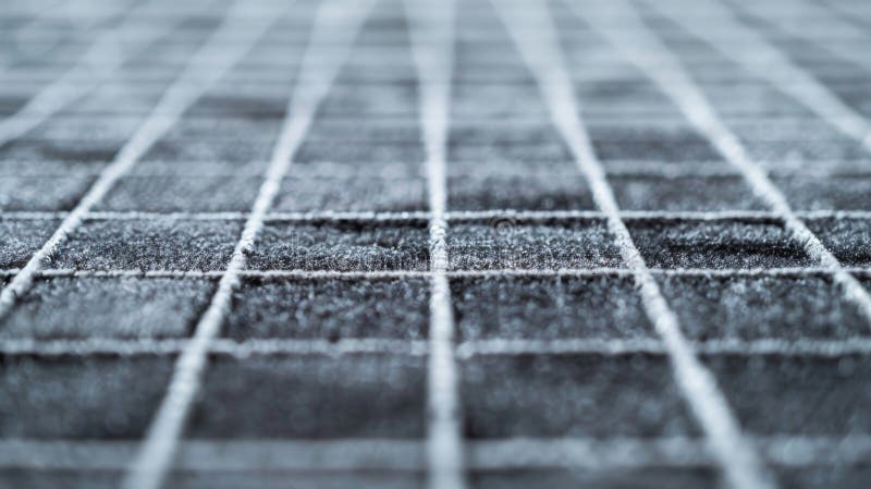 A Closeup of an Insulation Mat with a Uniform Gridlike Pattern of Small ...