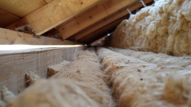 A Closeup of the Insulation Material Showing Its Thickness and Texture ...