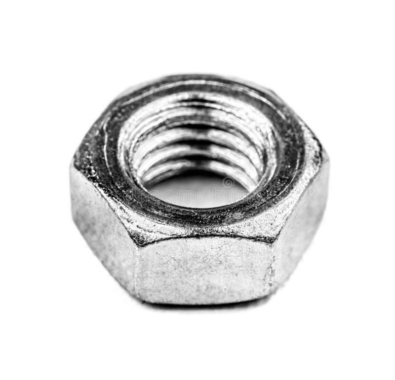 Closeup of iron nut stock image. Image of steel, macro - 132959299