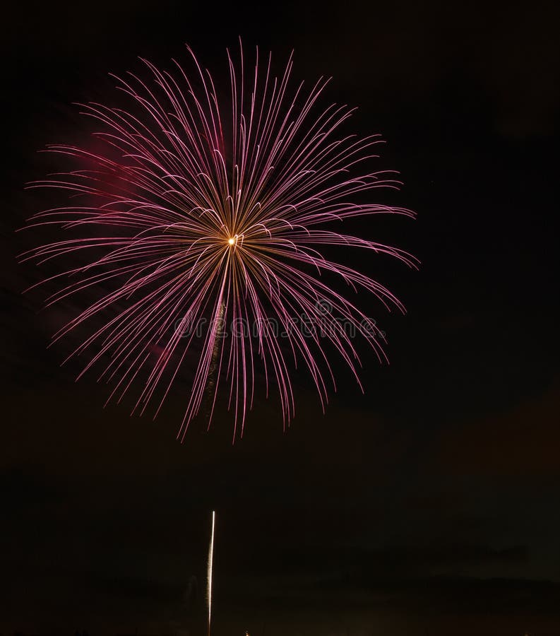 Closeup of Isolated Fireworks for Compositing Stock Photo - Image of ...