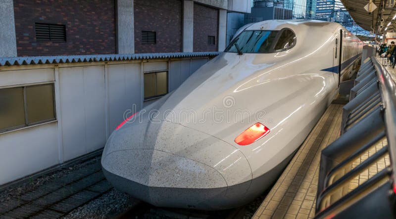 Closeup of the Japanese High Speed Train Stock Photo - Image of fast ...