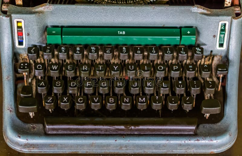Old type writing machine stock image. Image of object - 18660801