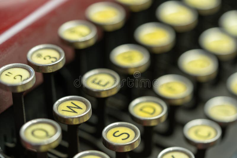 Antique Typewriter Keys stock image. Image of business - 138816759
