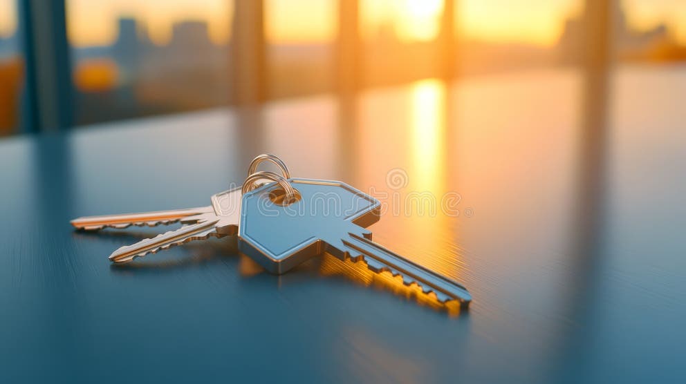 Closeup of Keys on a Table, Symbol of Security, Access, and New ...