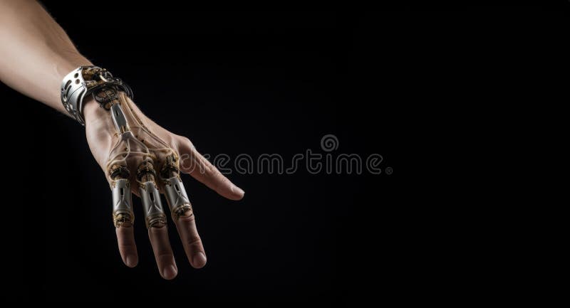 CloseUp of a Kinesthetic Prosthetic Arm Demonstrating Precision and ...