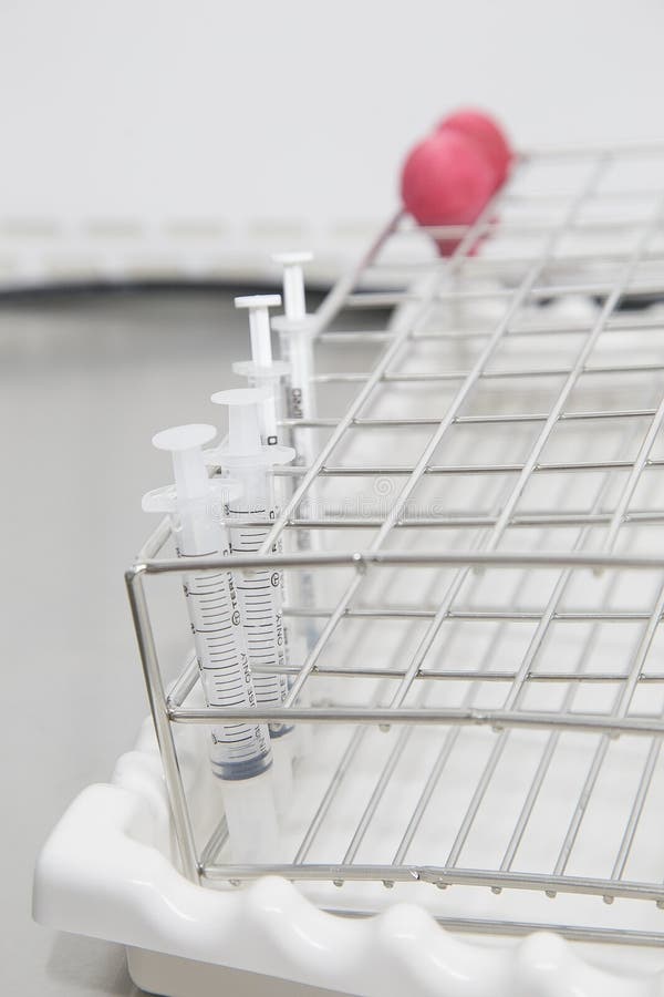 Closeup of Lab Equipment for Scientific Research with Fluids Stock ...