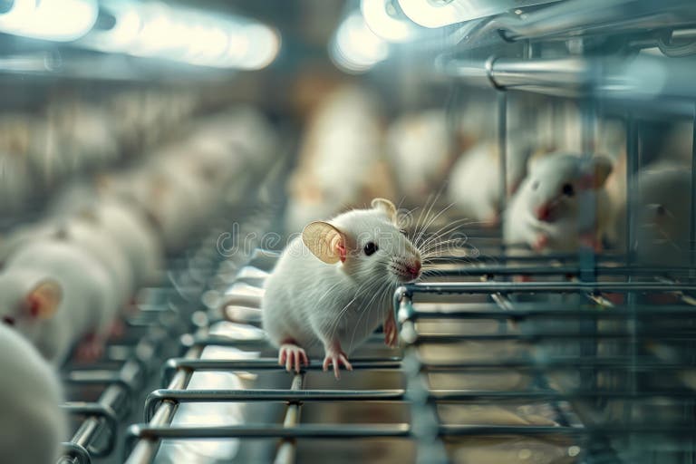 Closeup of Laboratory Mice in Scientist S Laboratory . AI Generated ...
