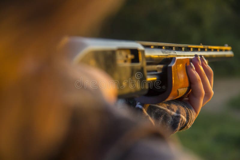 Shotgun shooting stock image. Image of coloured, training - 40322901
