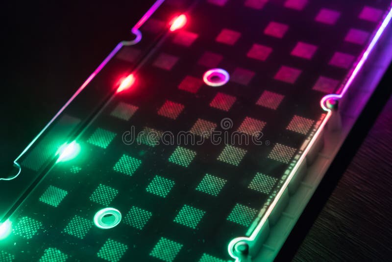 Closeup of Laptop Keyboard Illumination, Backlit Keyboard Stock Image ...