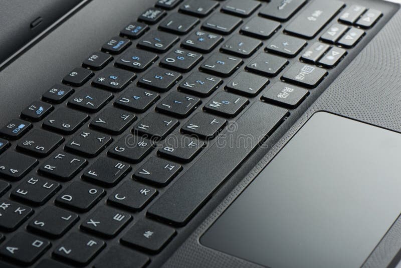 Closeup of laptop touchpad stock image. Image of technology - 61538439