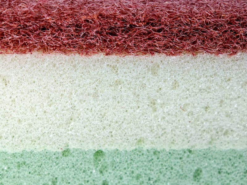 A Closeup of Layers of Color and Texture in a High-density Cleaning ...