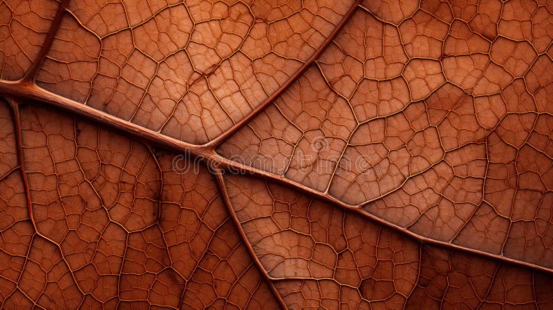 Closeup Leaf Vein Intricate Pattern Stock Illustration - Illustration ...
