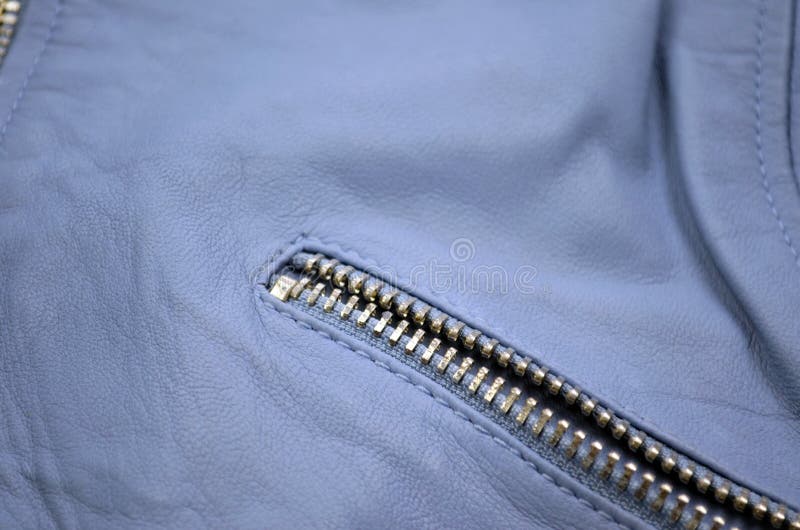 Open Zipper on a Jacket Pocket and Sleeve. Stock Photo - Image of open ...