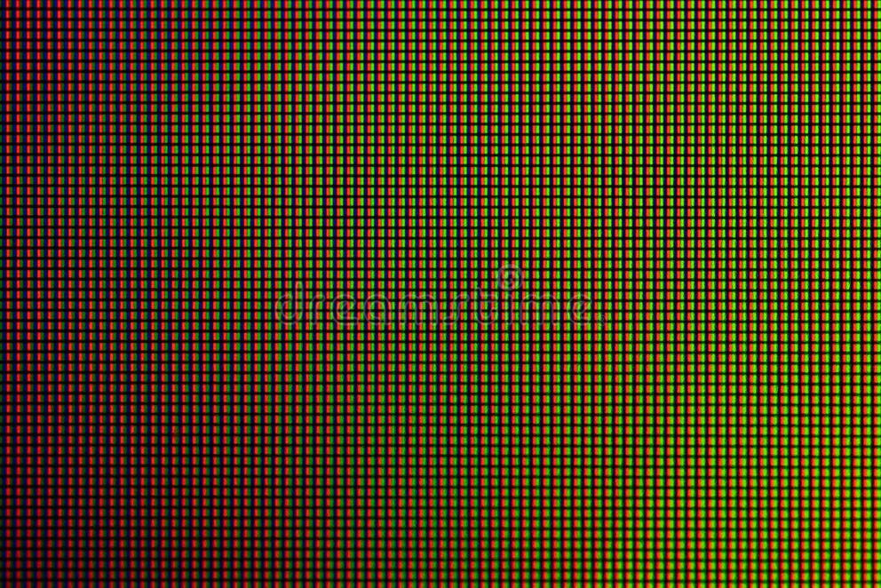 Closeup LED Diode from LED Computer Monitor Screen Display Panel for ...