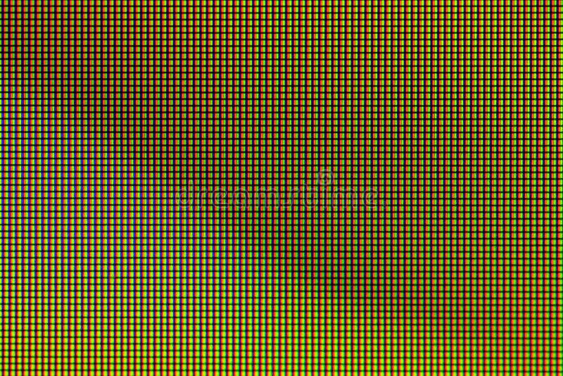 Closeup LED Diode from LED TV or LED Monitor Computer Screen Display ...