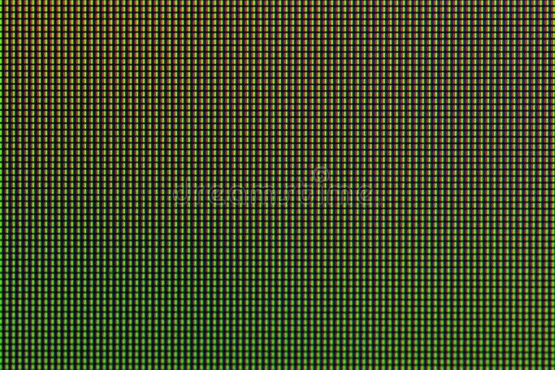 Closeup LED Diode from LED TV or LED Monitor Computer Screen Display ...