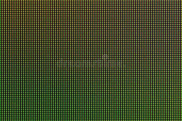 Closeup LED Diode from LED TV or LED Monitor Computer Screen Display ...