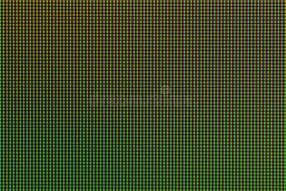 Closeup LED Diode from LED TV or LED Monitor Computer Screen Display ...