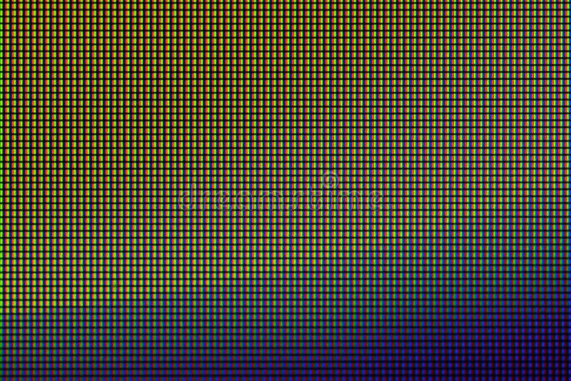 Closeup LED Diode from LED TV or LED Monitor Computer Screen Display ...