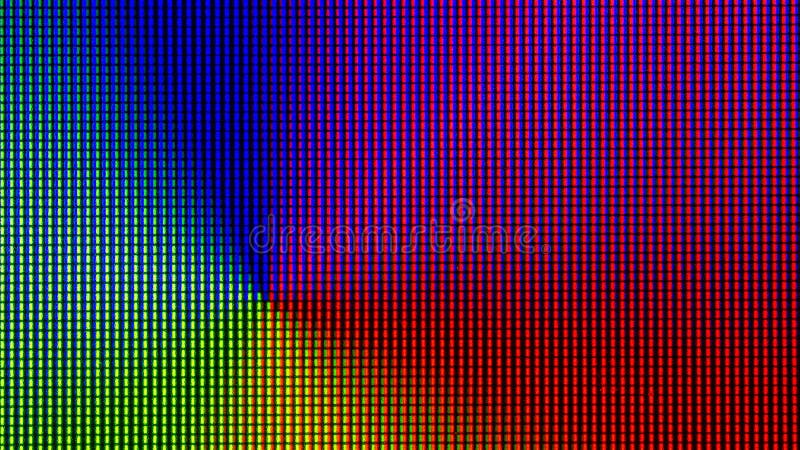 Closeup LED Lights Bulb Diode from Computer Monitor Screen. Stock Image ...