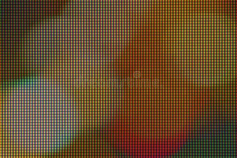 Closeup LED Lights Bulb Diode from Computer Monitor Screen. Stock Photo ...