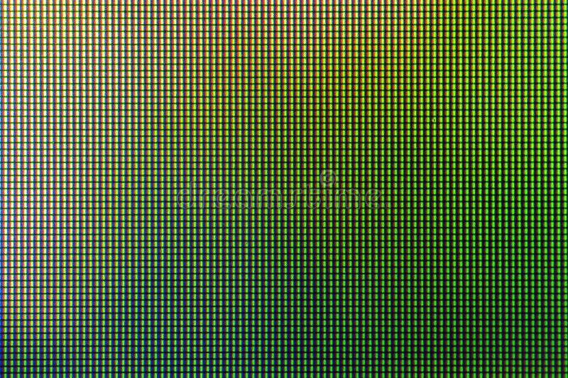 Closeup LED Lights Bulb Diode from Computer Monitor Screen. Stock Photo ...