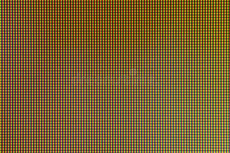 Closeup LED Lights Bulb Diode from Computer Monitor Screen. Stock Photo ...