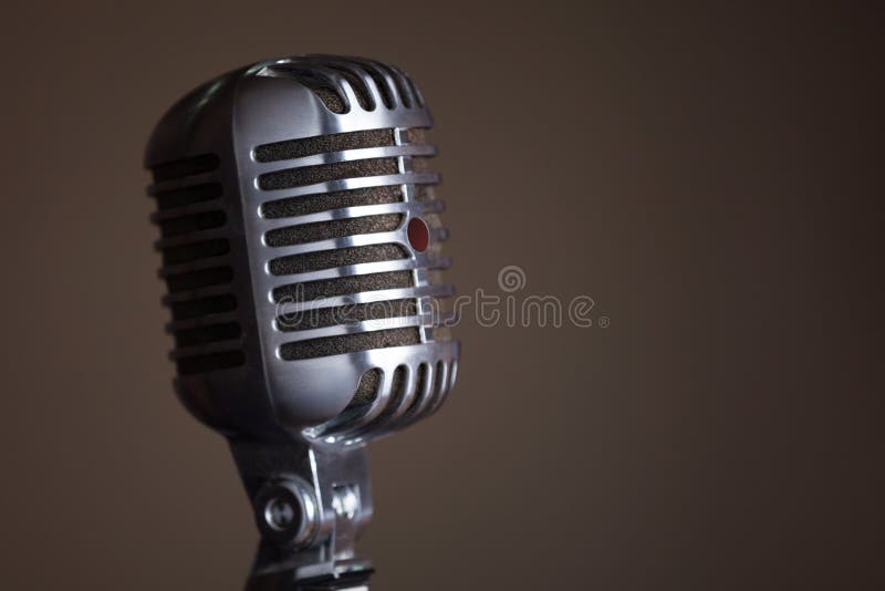 Closeup of Legendary Retro Microphone. Stock Photo - Image of stage ...