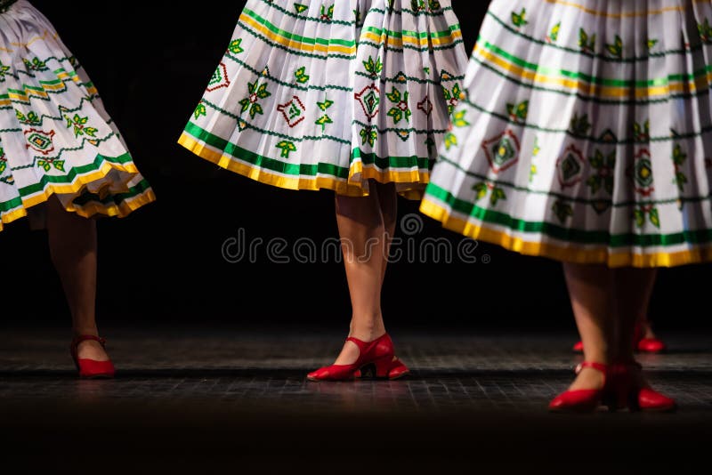 Closeup of Legs Dancing Ukrrainian Folk Dance on Stage Stock Photo ...