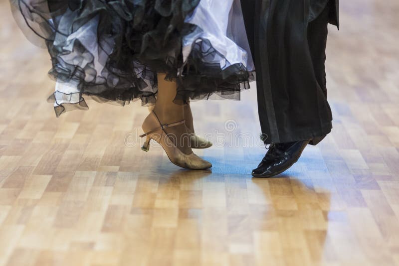 Closeup of Legs of the Professional Dance Couple Performing Euro Stock ...