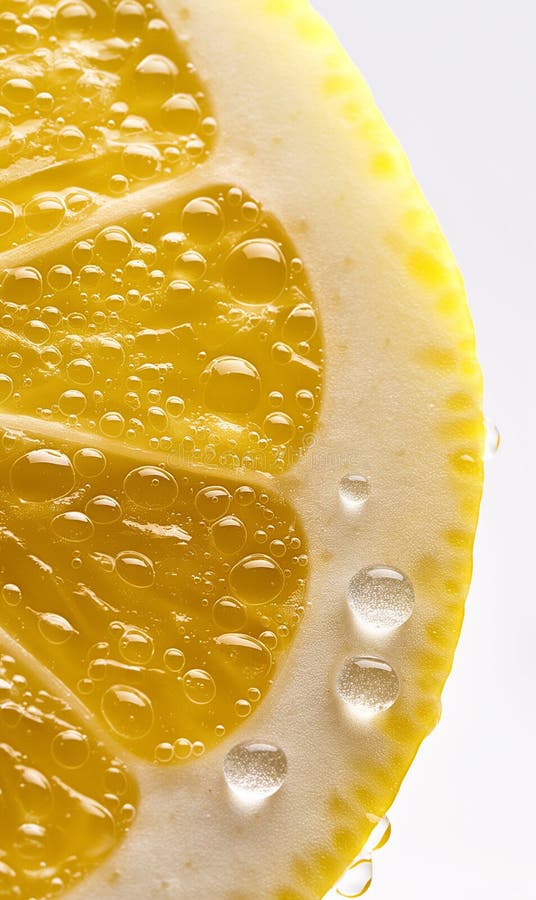 A Closeup of the Lemon Texture, Showcasing Its Smooth and Slightly ...