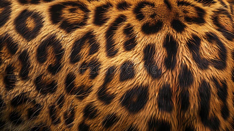 Closeup of a Leopards Fur with Brown Spots in a Natural Pattern Stock ...