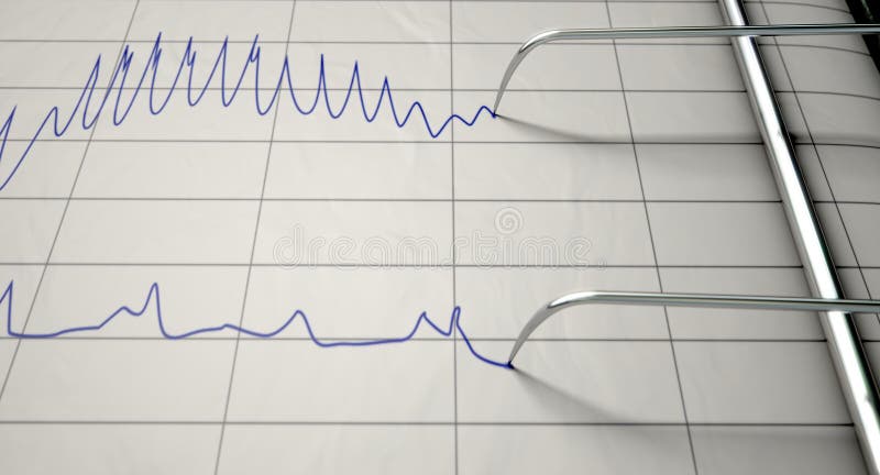Lie Detector Test stock illustration. Illustration of peak - 101692491