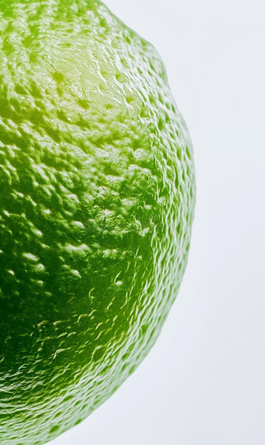 A Closeup of the Lime Texture, Showcasing Its Smooth and Slightly Bumpy ...