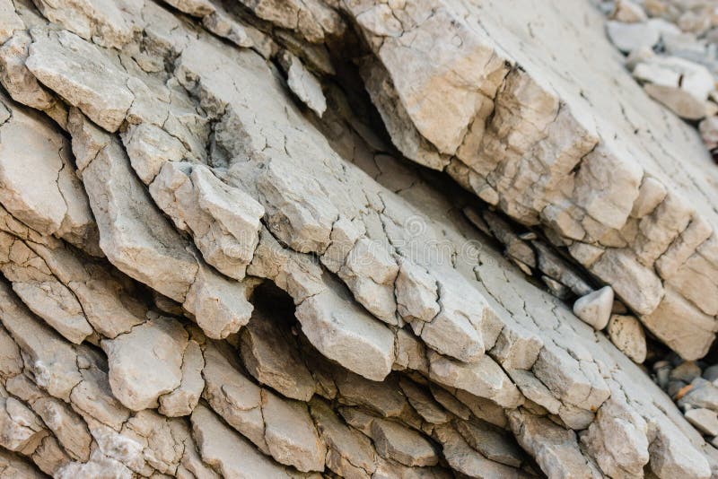 Closeup of Limestone Rock Layers Stock Image - Image of background ...