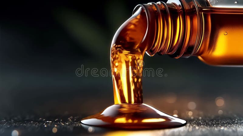 Closeup of Liquid Dropping from Open Bottle Stock Video - Video of dose ...