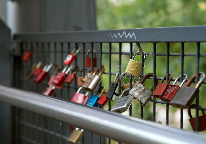Colorful Locks of Love at N Seoul Tower Taken in South Korea on 14 ...