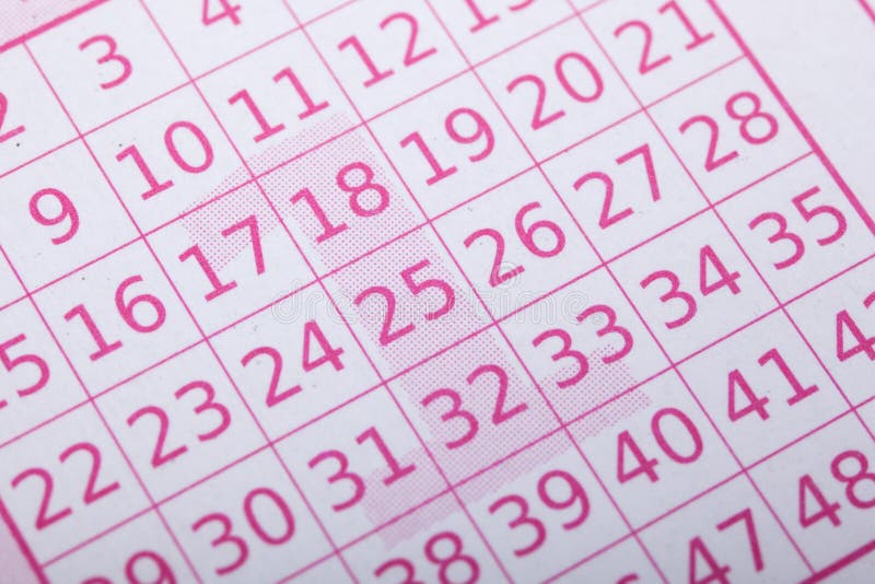 Closeup of Lottery Ticket Numbers Stock Photo - Image of chance, risk ...