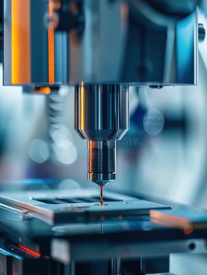 A Closeup of a Machine Calibrating and Testing Electronic Devices ...