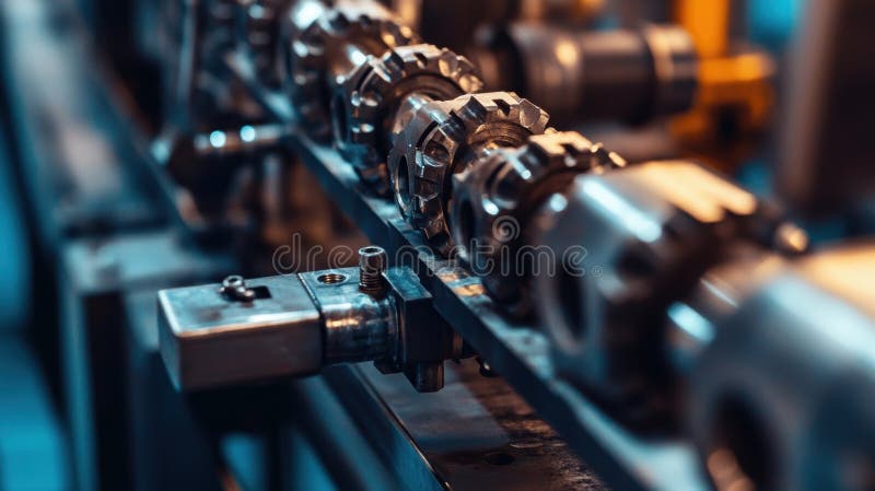 Closeup of a Machine Part Where Augmented Reality Displays Overlays ...