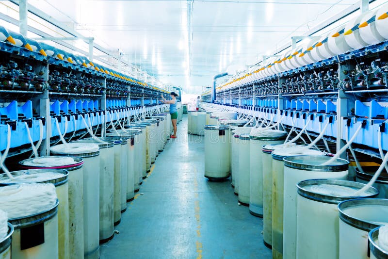 Spinning Factory stock image. Image of machinery, factories - 92346223