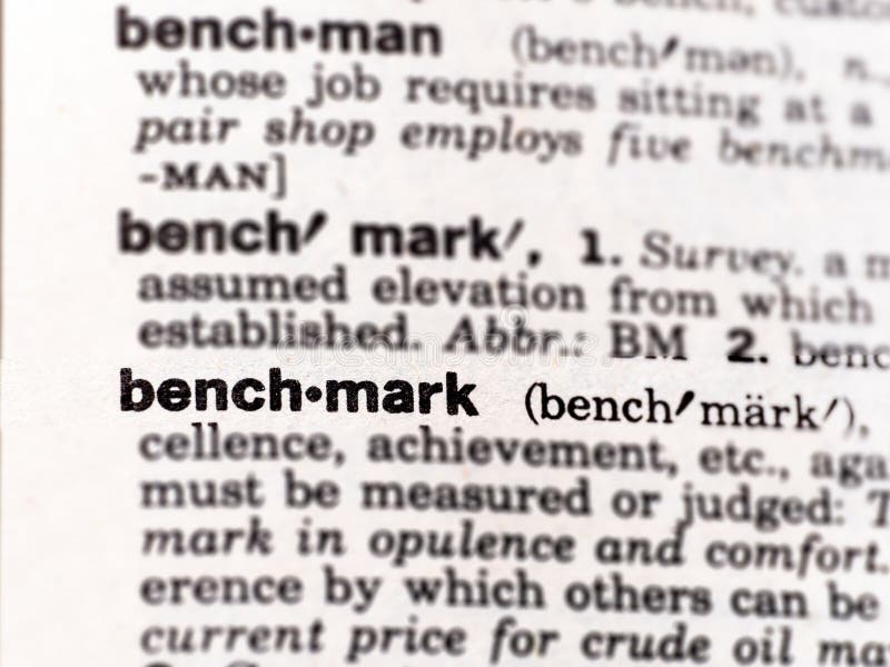 Closeup of the Word Benchmark in the Dictionary Stock Image - Image of ...