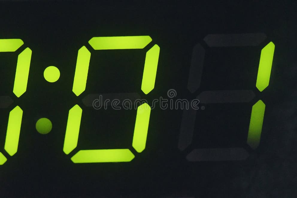 Closeup Macro of Numbers on a Microwave Stock Image - Image of digital ...
