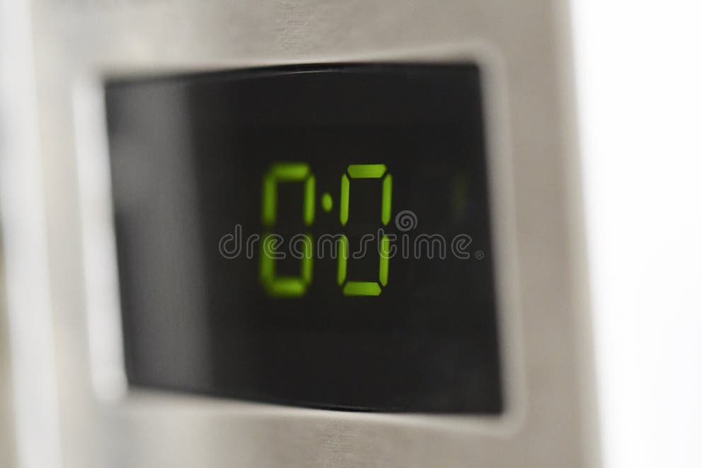 Closeup Macro of Numbers on a Microwave Stock Photo - Image of light ...