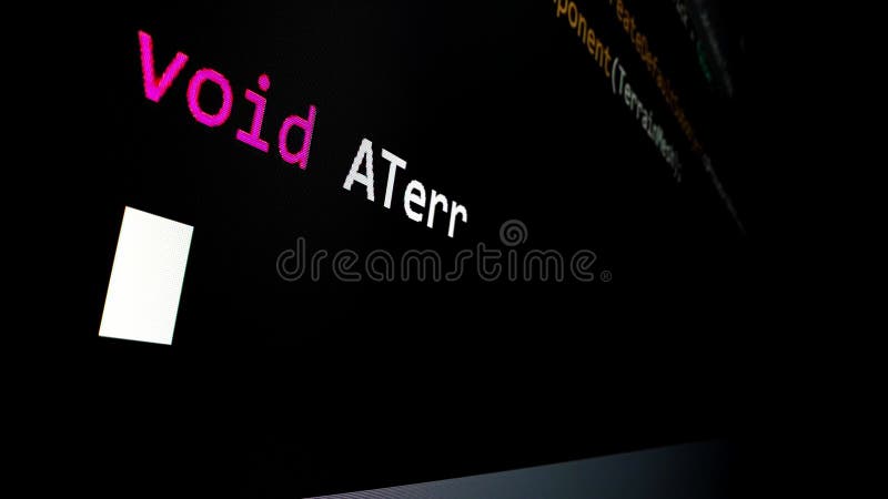 Closeup Macro Shot Movement Of Coding Script Moving Across Led Screen