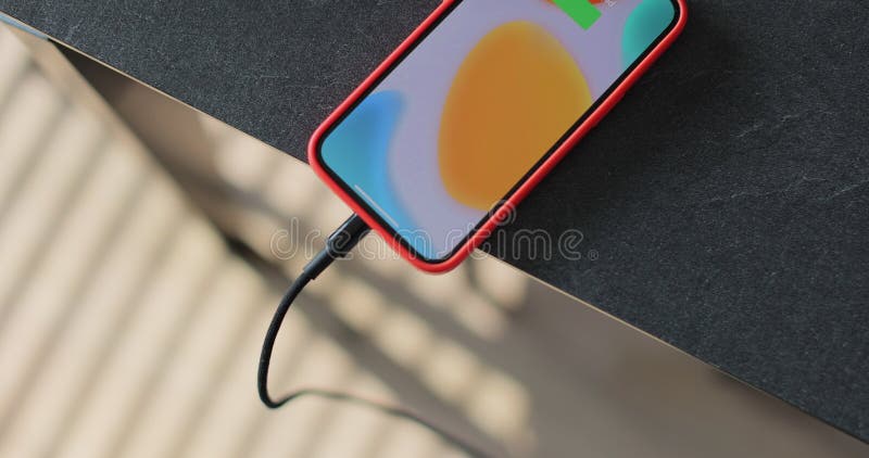 Closeup Male Hands Connecting Cable for Transfer Data. Unrecognizable ...